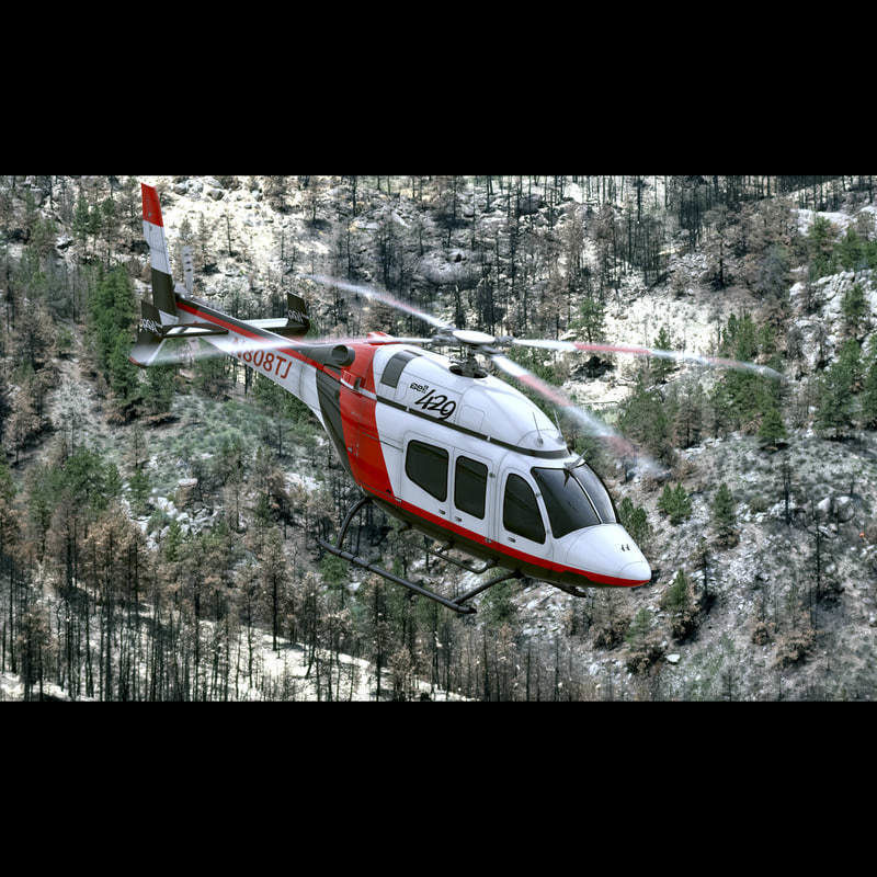 Bell 429 Helicopter Pack 3D model animated | CGTrader