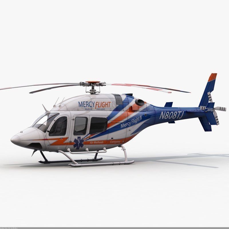 Bell 429 Mercy Flight 3D model animated | CGTrader