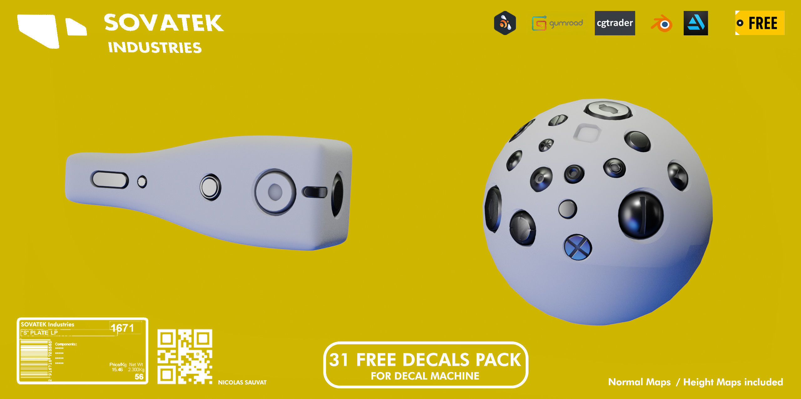 31 Free Decals Pack free Texture | CGTrader