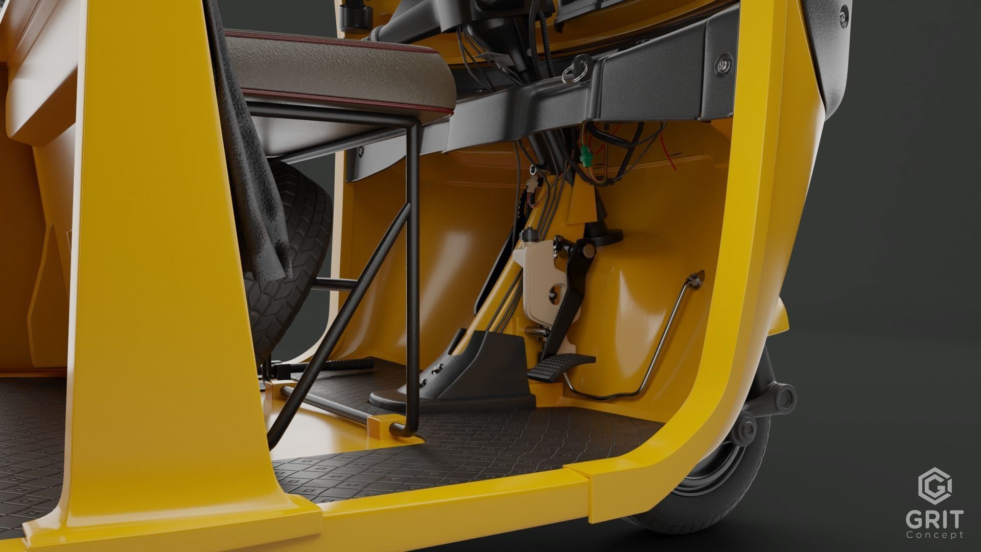 3D model TRICYCLE - RICKSHAW 3D MODEL VR / AR / low-poly | CGTrader