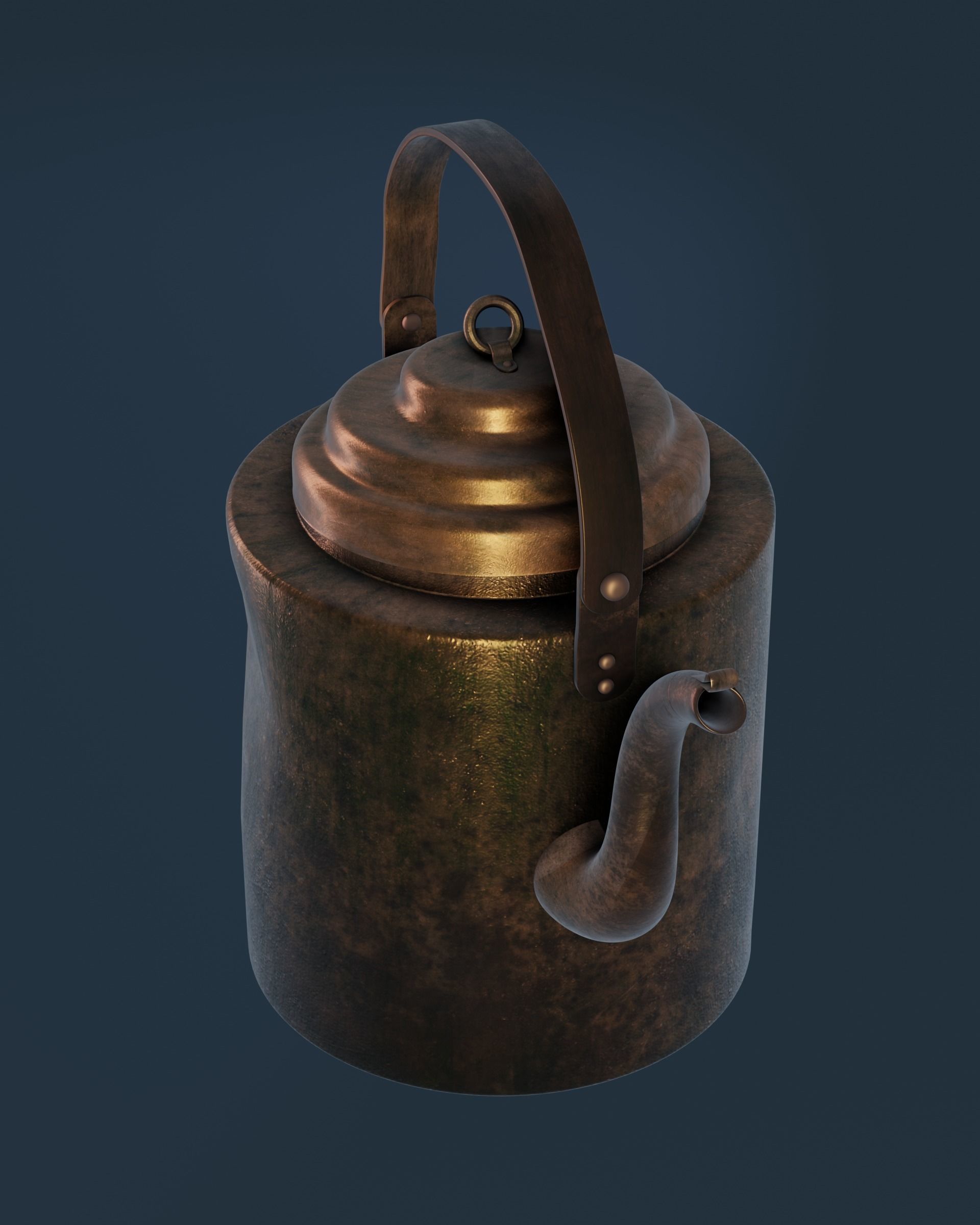 Magnificent vintage teapot 3D model | CGTrader