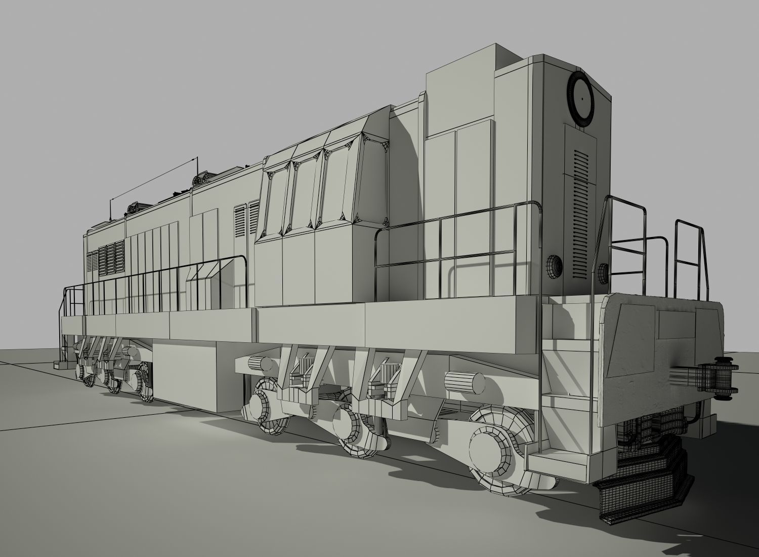 Train Locomotive 3D model | CGTrader
