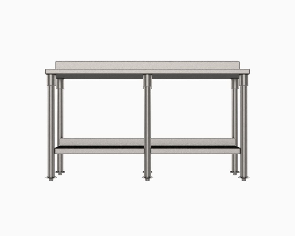 Stainless Steel Table 2 3D model | CGTrader