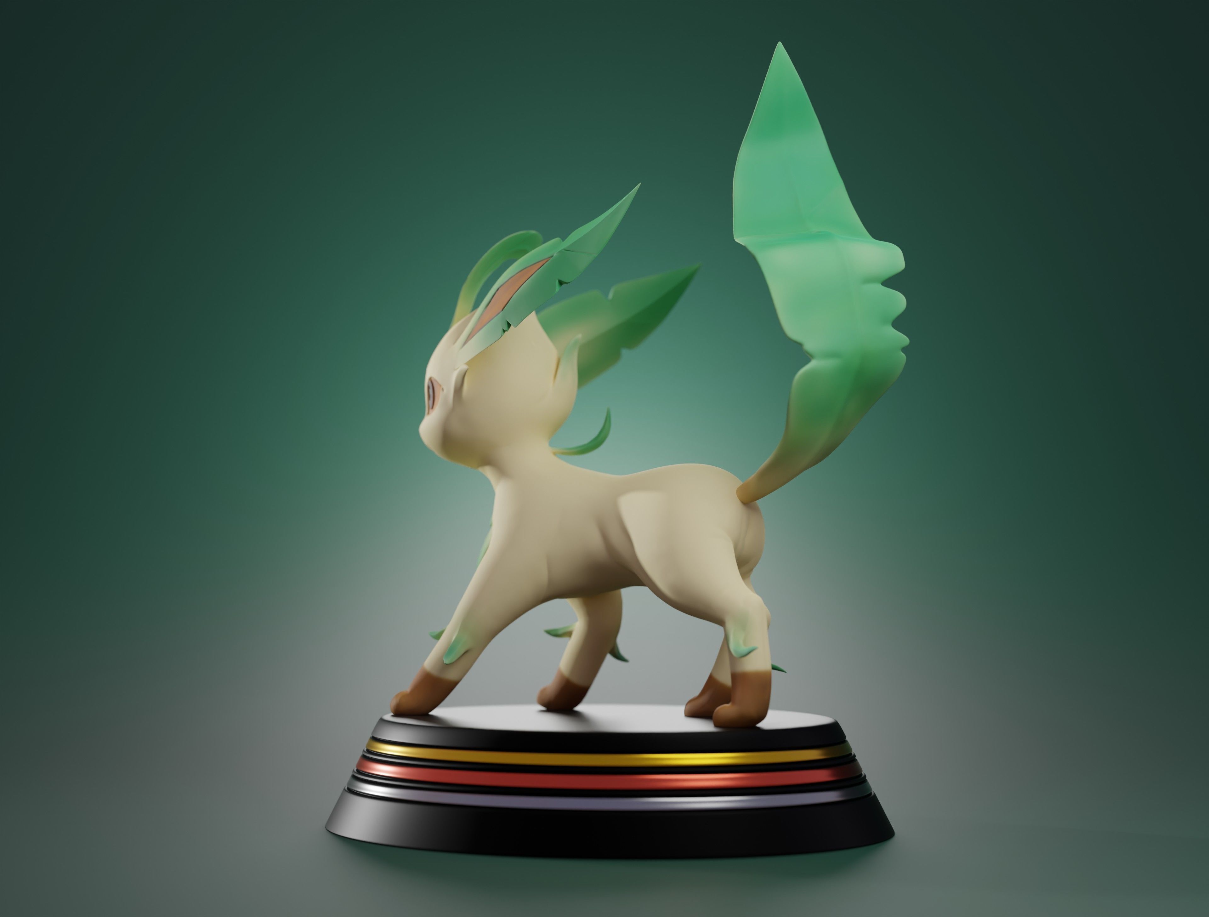 LEAFEON - 3D PRINTABLE POKEMON 3D model 3D printable | CGTrader