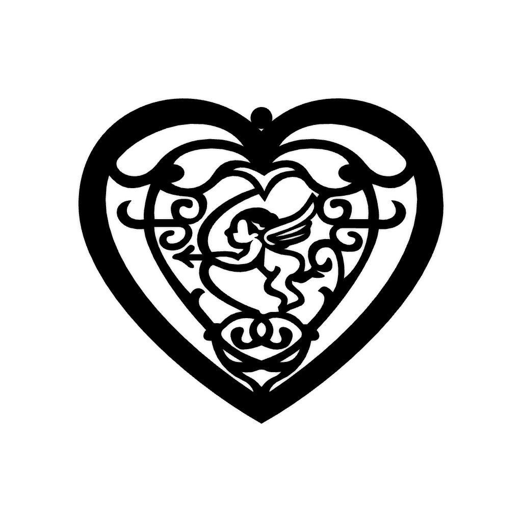 6 Different Hearts Motif 3D model 3D printable | CGTrader