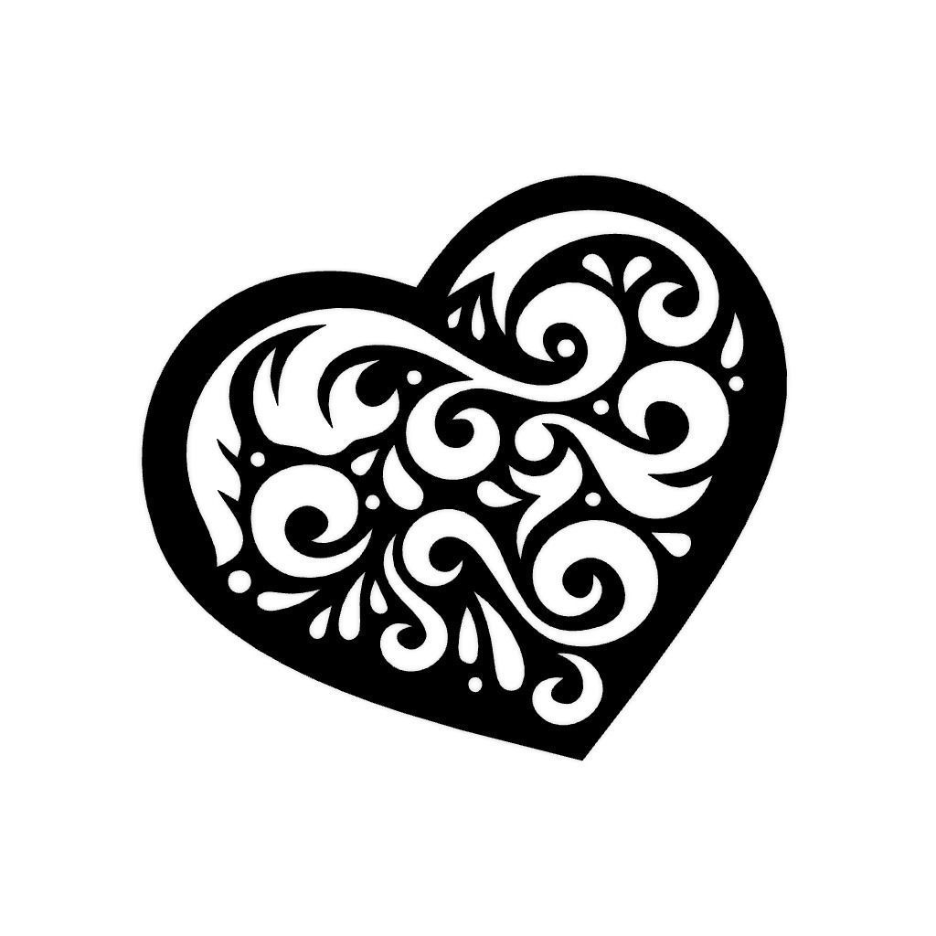 6 Different Hearts Motif 3D model 3D printable | CGTrader