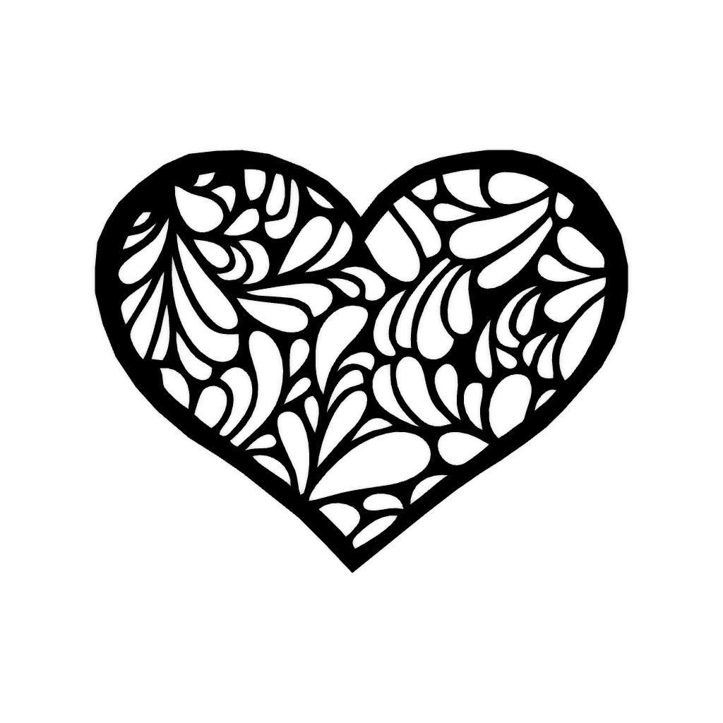 6 Different Hearts Motif 3D model 3D printable | CGTrader