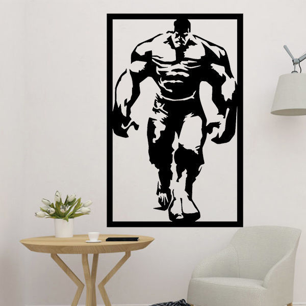 Hulk Mural Wall Decor 3D model 3D printable | CGTrader