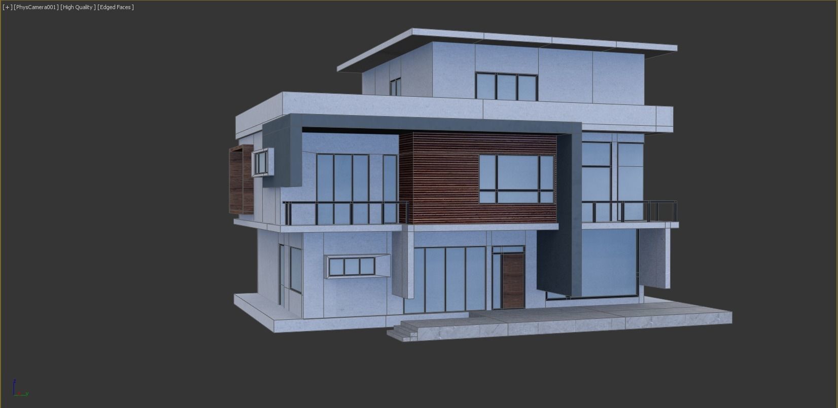 3D model Akya - Big Modern House VR / AR / low-poly | CGTrader
