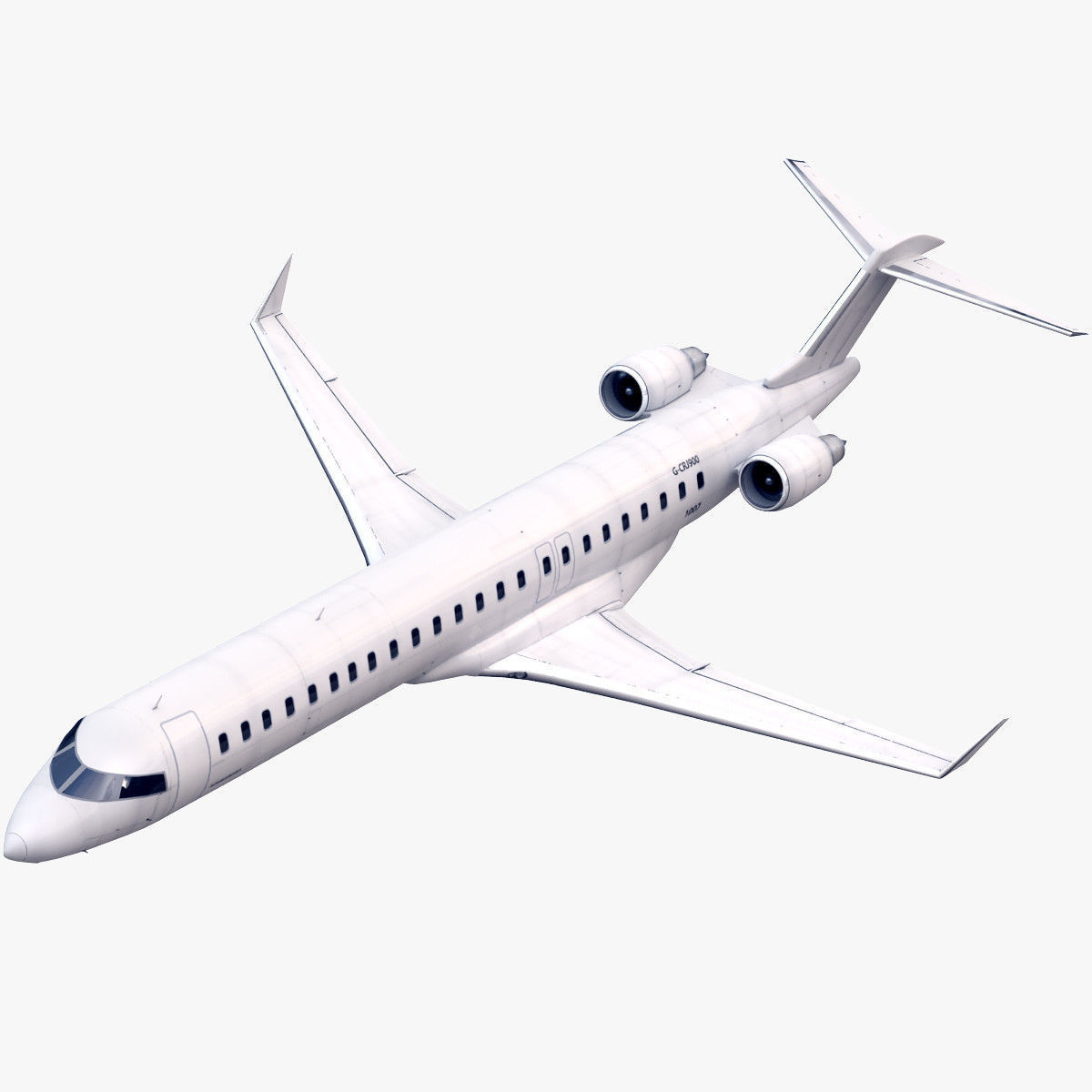 Bombardier CRJ-900 3D model animated | CGTrader