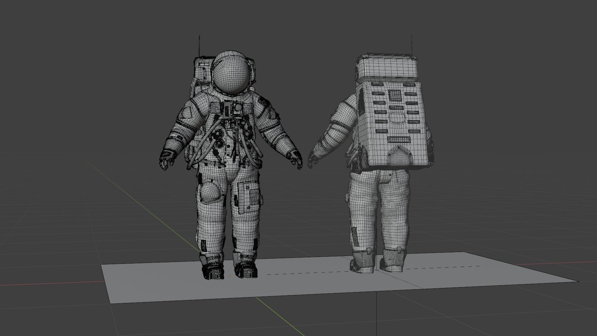3D model Apollo 11 A7L Spacesuit Rigged VR / AR / low-poly rigged | CGTrader