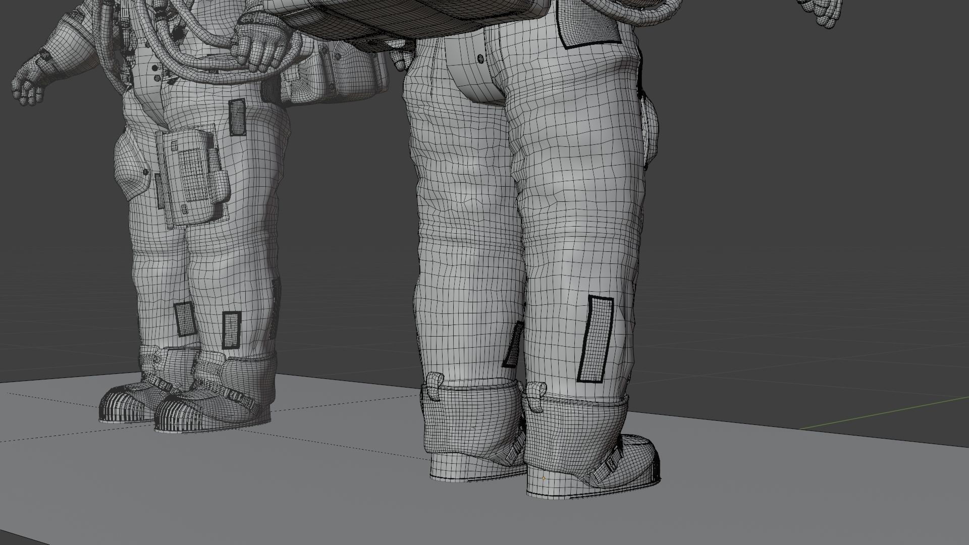 3D model Apollo 11 A7L Spacesuit Rigged VR / AR / low-poly rigged | CGTrader