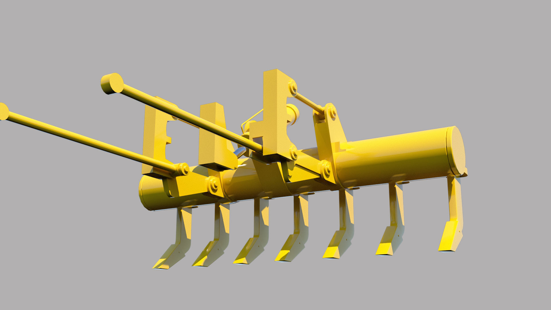 Motor Grader Ripper 3D model 3D model | CGTrader