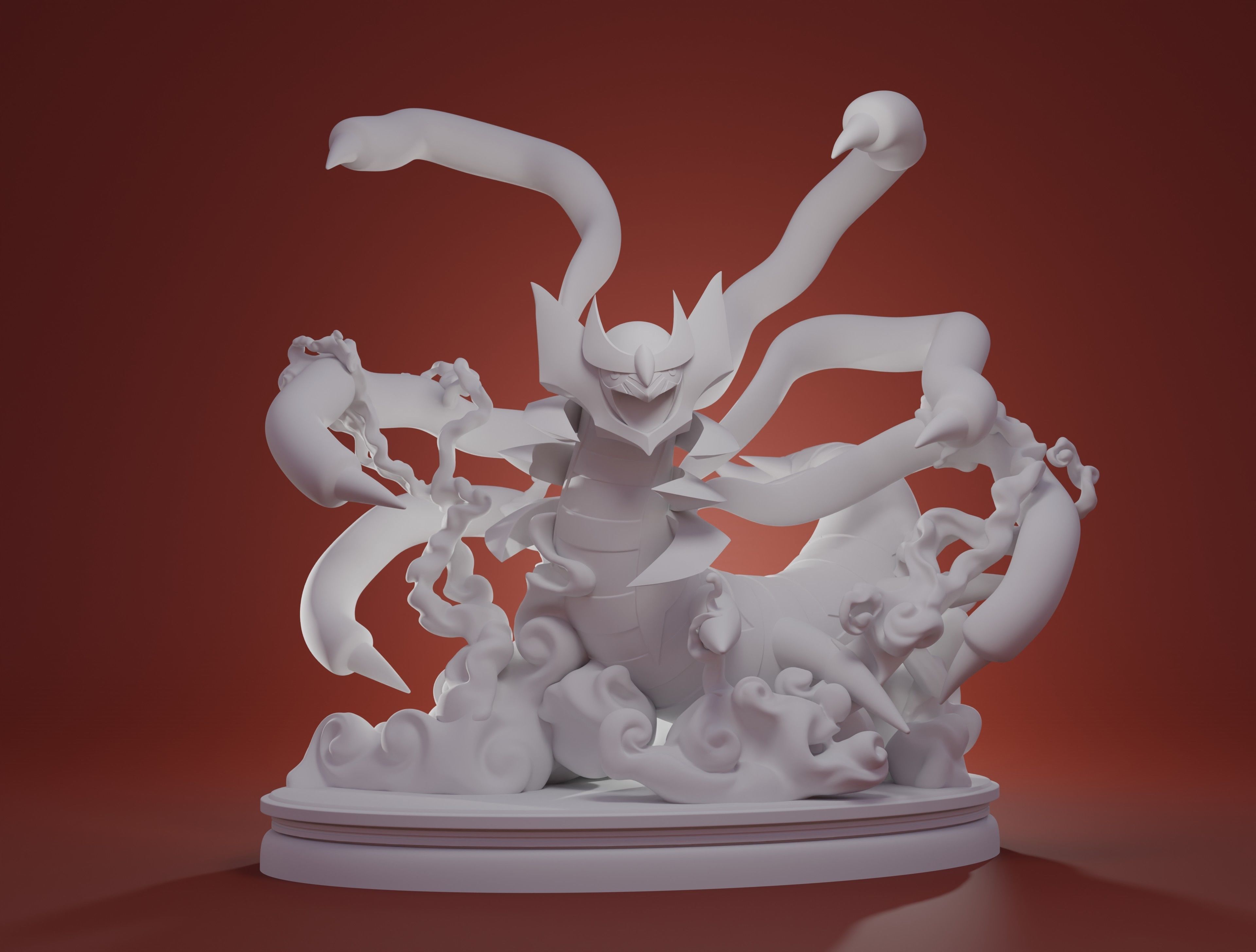 GIRATINA ORIGIN FORM - POKEMON with cuts and as a whole 3D model 3D ...