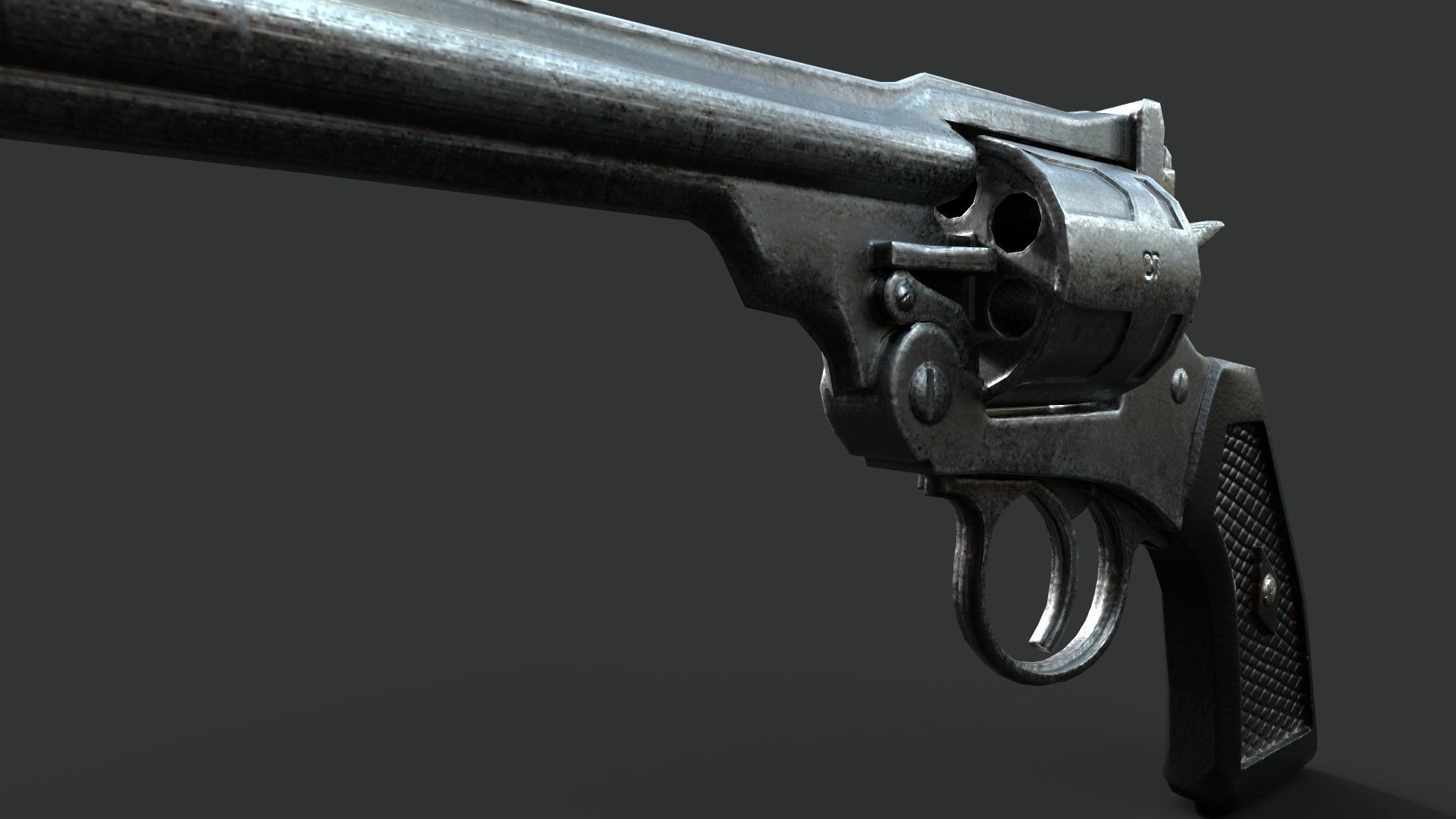 3D model Lowpoly Realistic Revolver VR / AR / low-poly | CGTrader