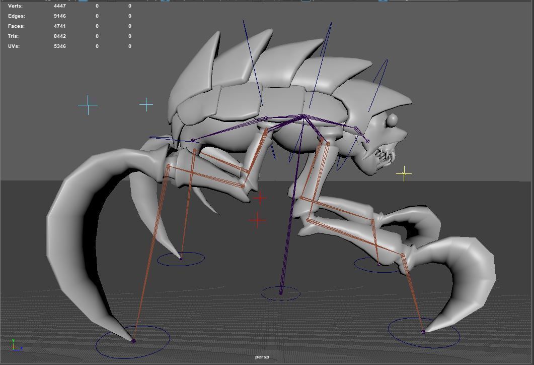 3D model Shell Monster VR / AR / low-poly rigged animated | CGTrader