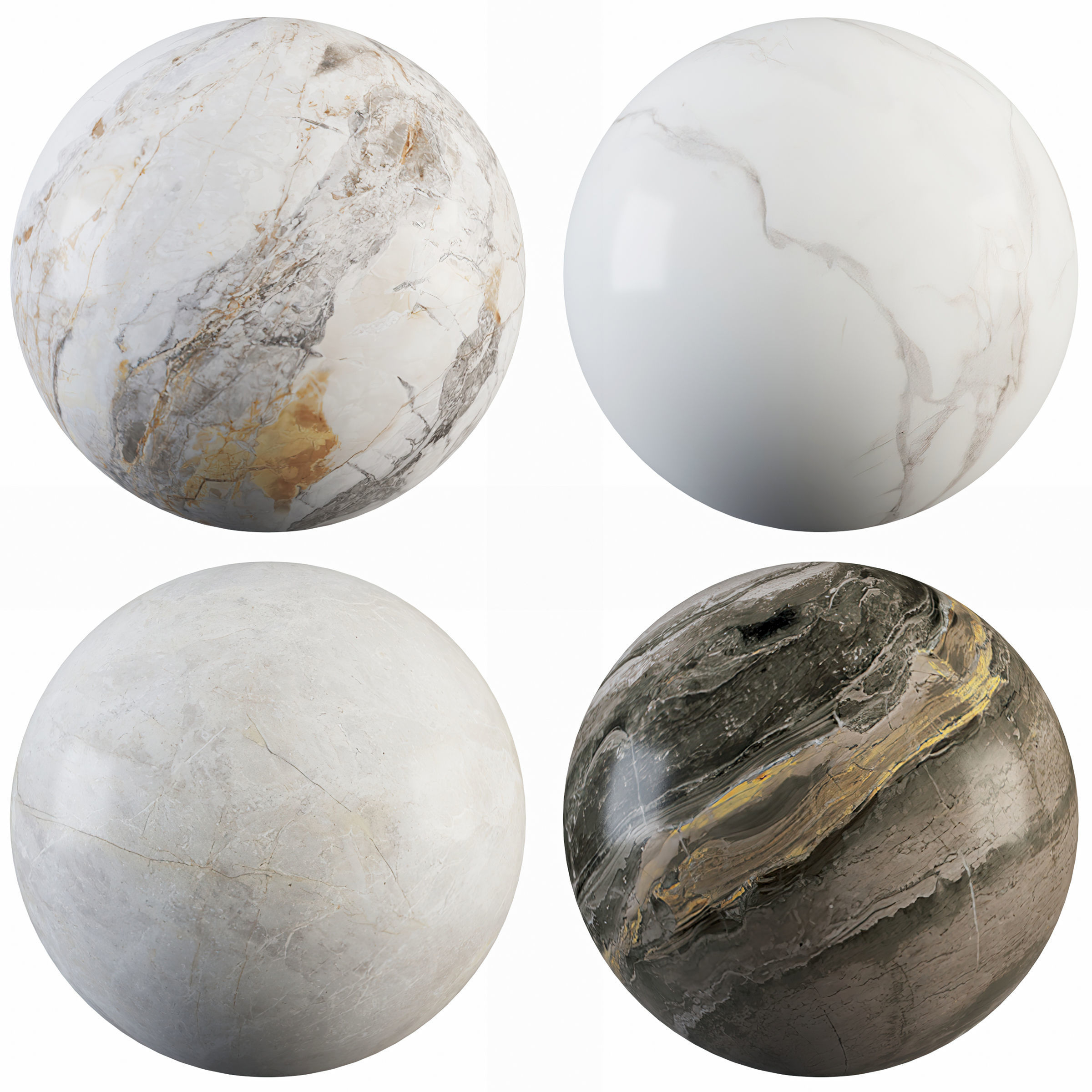 Collection Marble 14 3D model | CGTrader