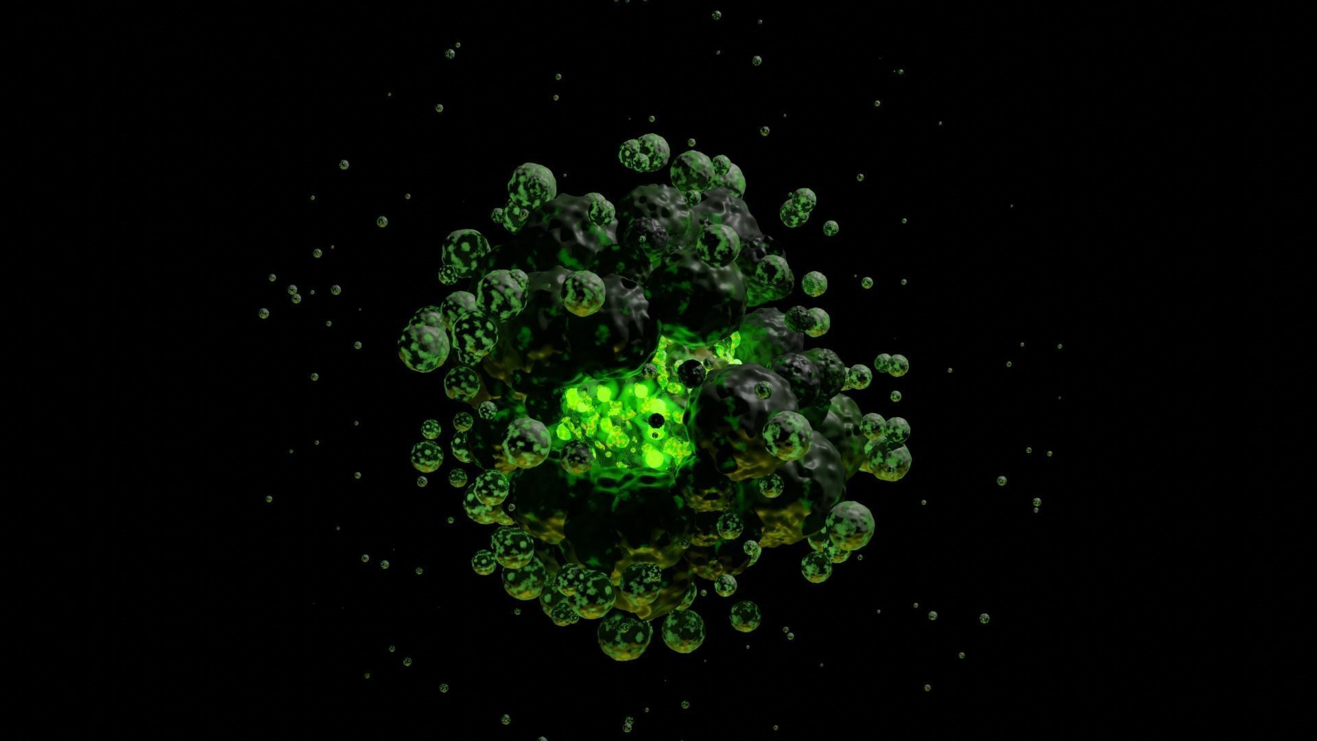 Alien Virus Sphere free 3D model | CGTrader