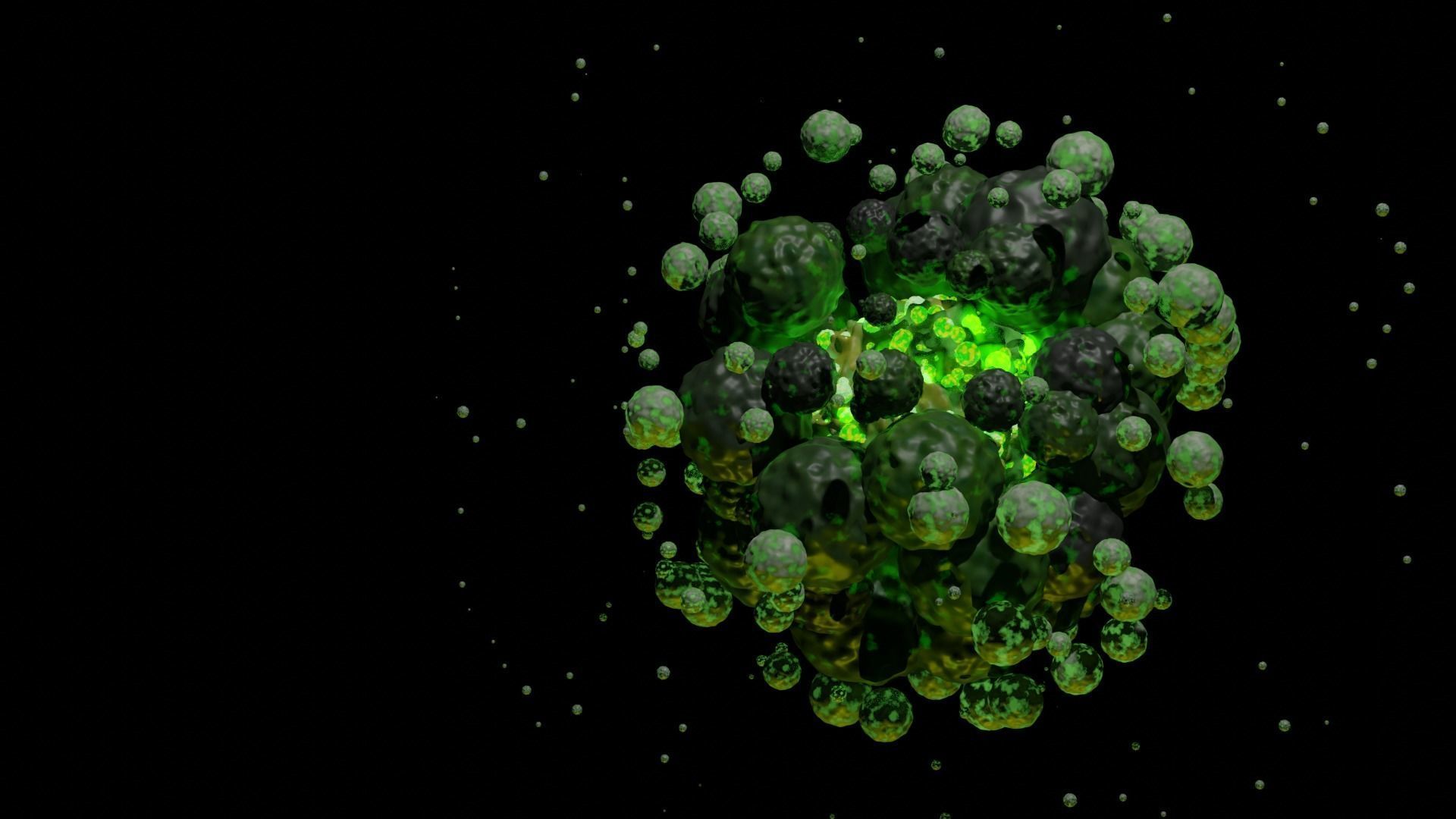 Alien Virus Sphere free 3D model | CGTrader