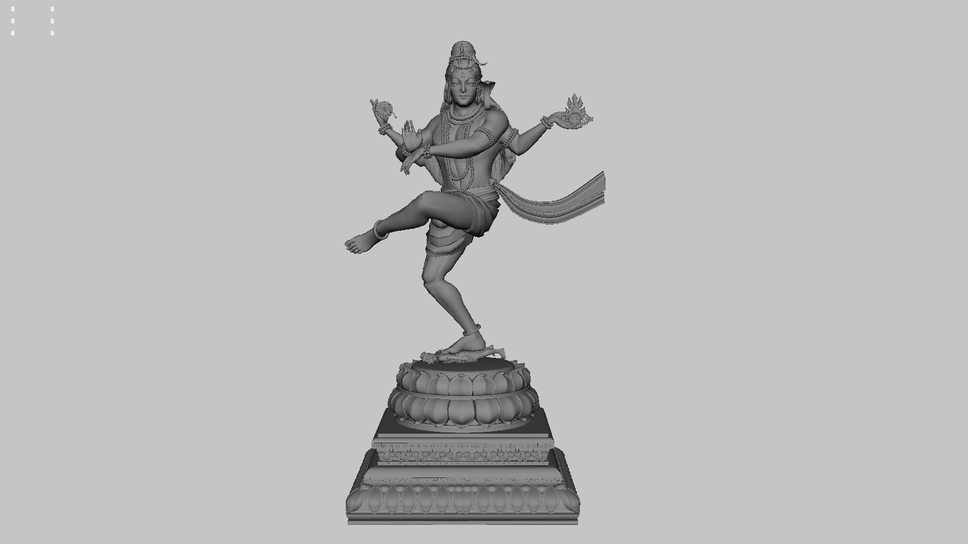 god shiva 3D model | CGTrader