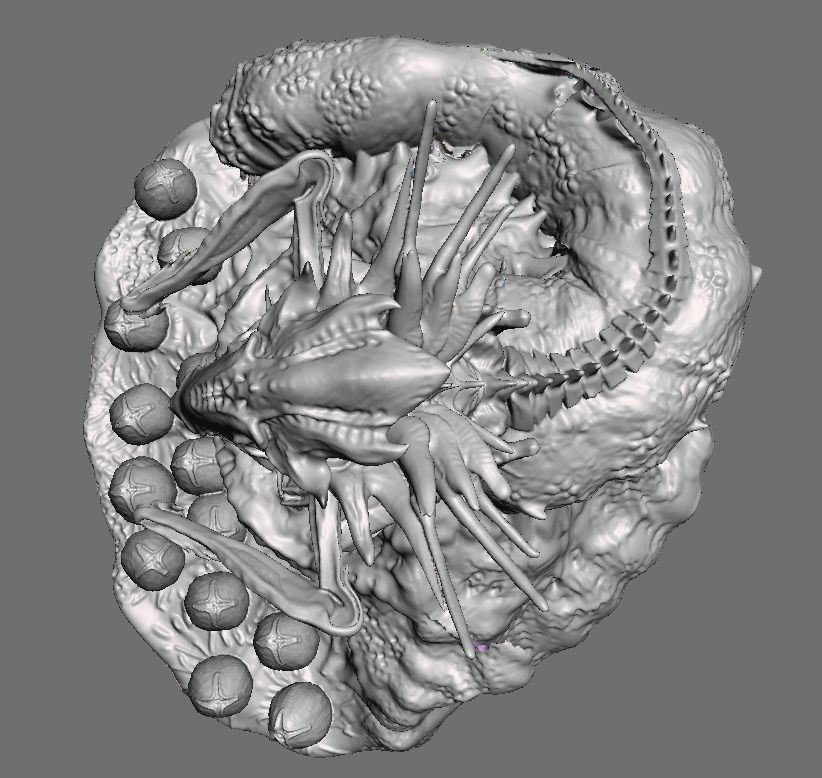 Aliens queen mother free 3D model | CGTrader