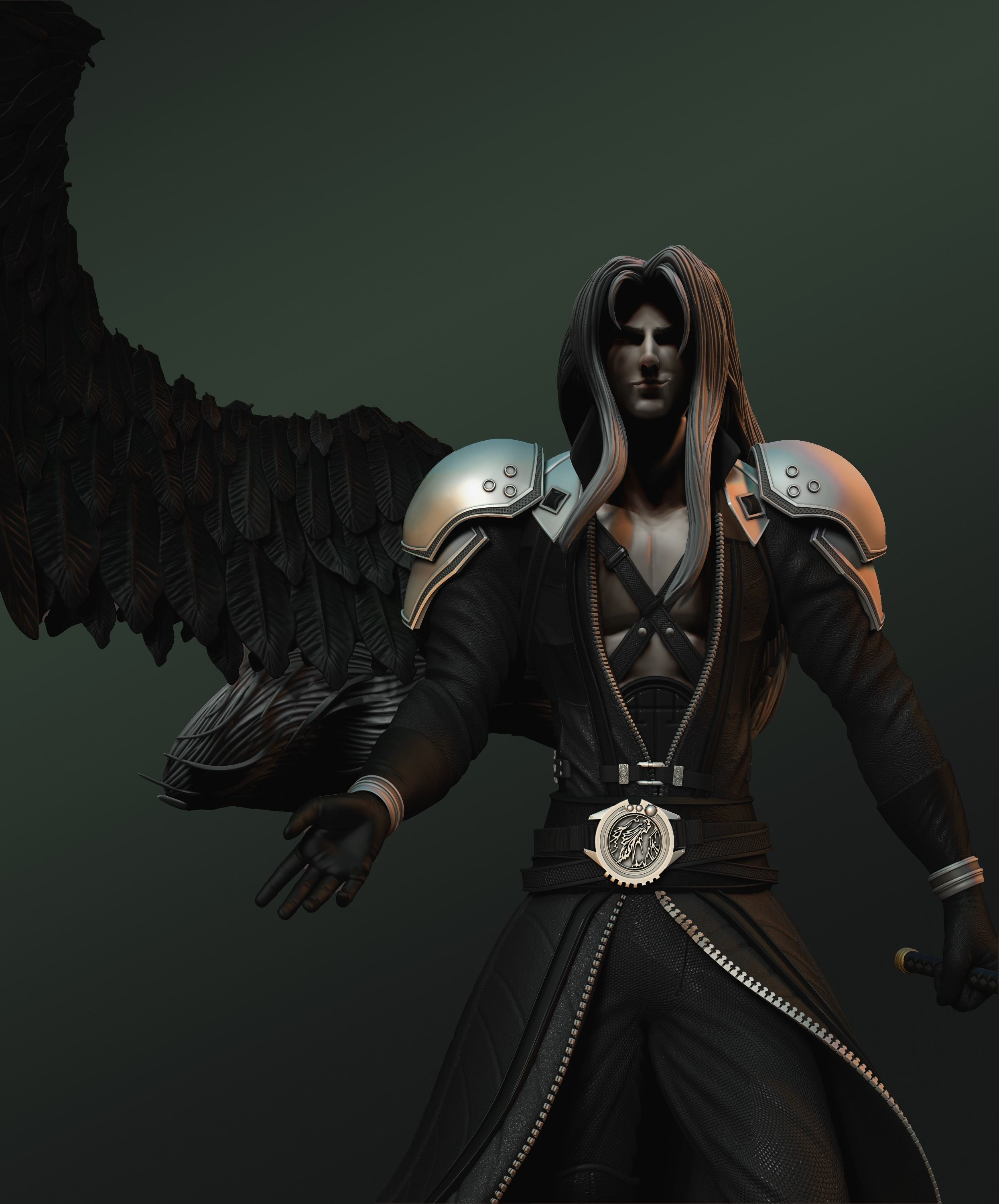Sephiroth - One winged angel - Final Fantasy VII 3D model 3D printable ...
