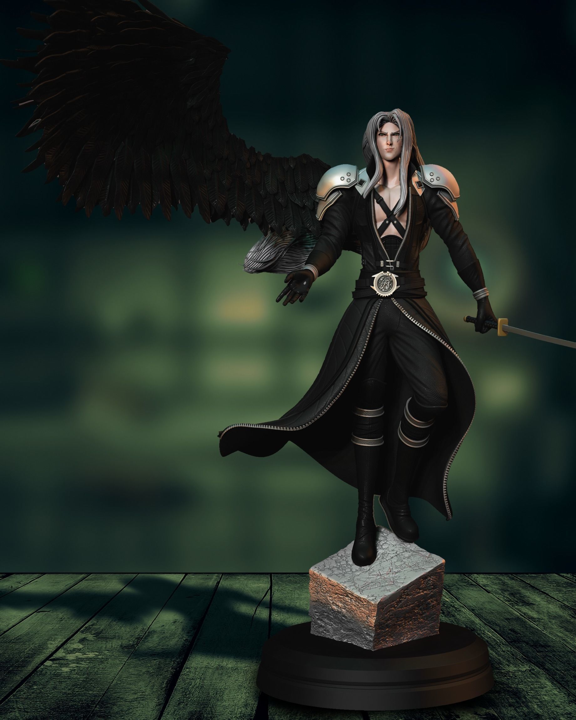 Sephiroth - One winged angel - Final Fantasy VII 3D model 3D printable ...