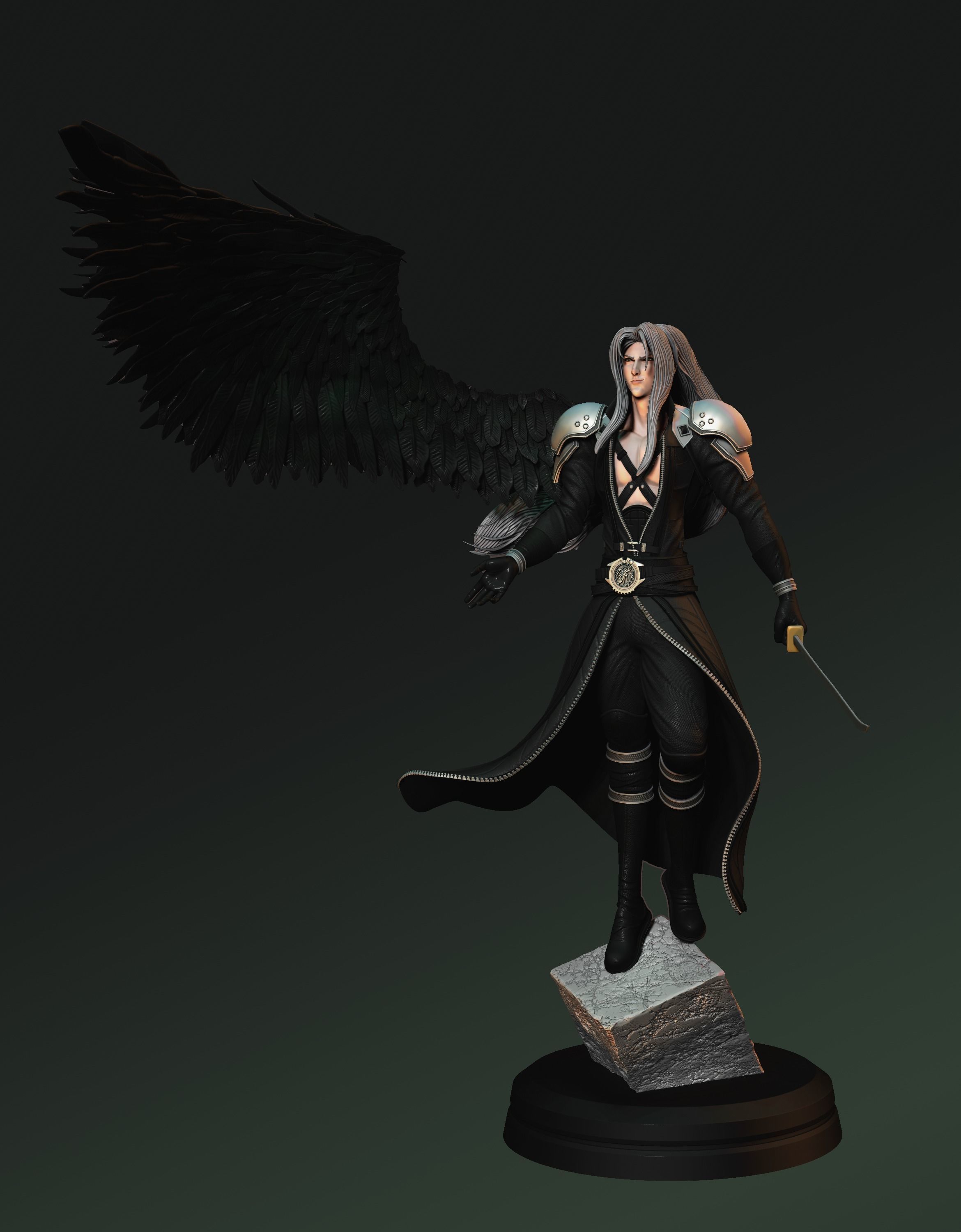 Sephiroth - One winged angel - Final Fantasy VII 3D model 3D printable ...