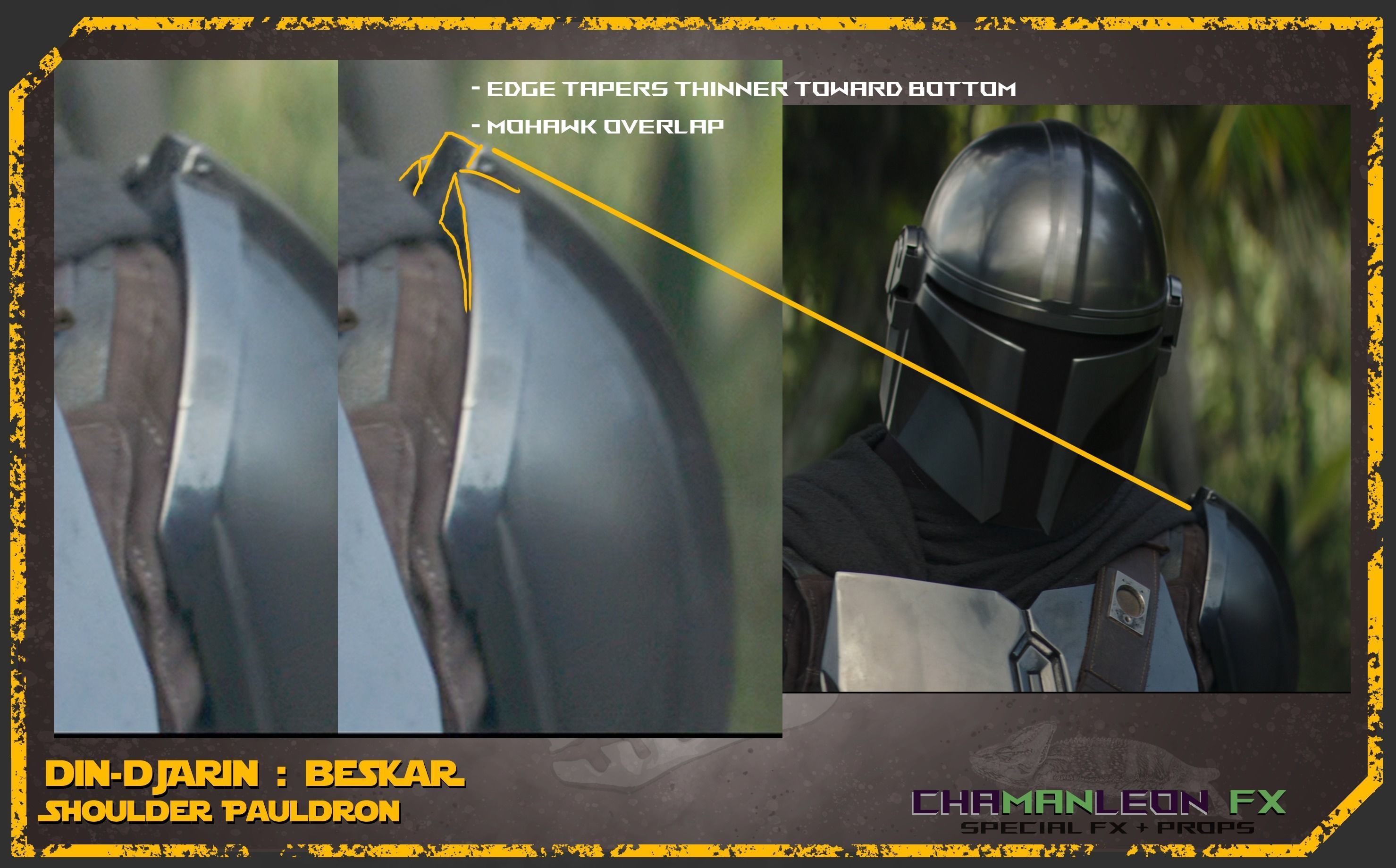 Din Djarin Beskar Shoulder Pauldrons and Mudhorn Signet Cosplay 3D ...