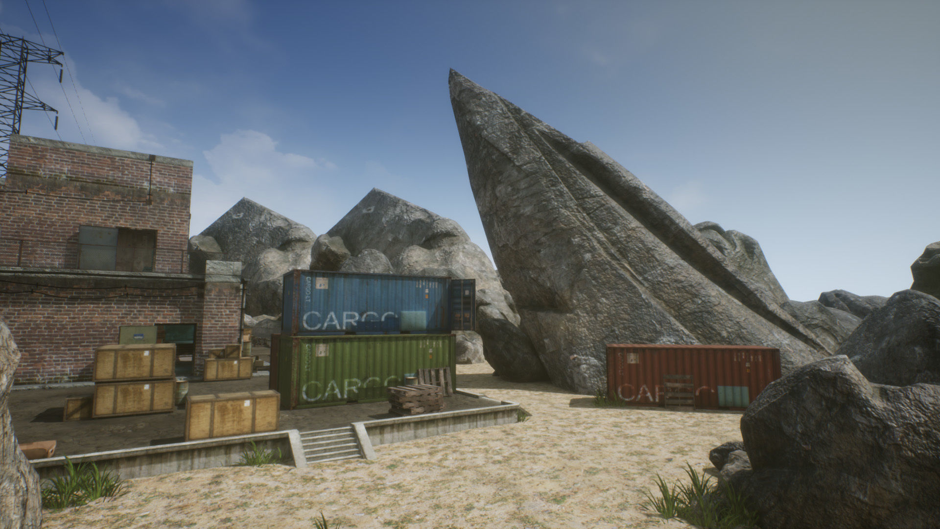 3D model FPS Mobile Game Map v4 with assets VR / AR / low-poly | CGTrader