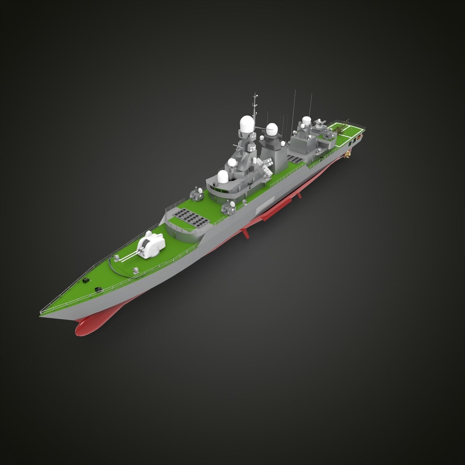 Jiangwei Class frigate 3D model | CGTrader