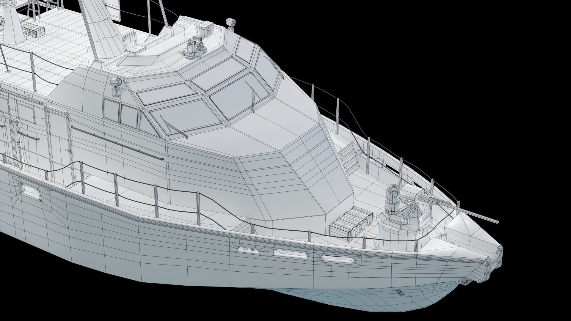 Patrol Boat low poly 3D model | CGTrader