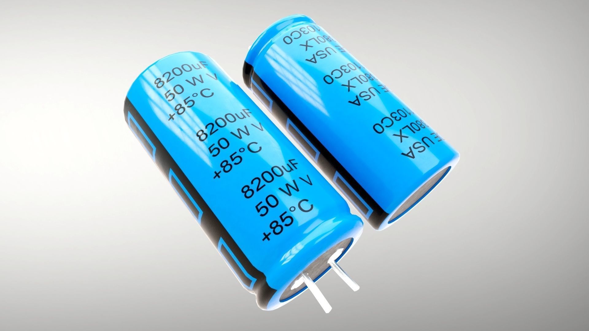 3D model of capacitor 8200uF 50V 3D model | CGTrader