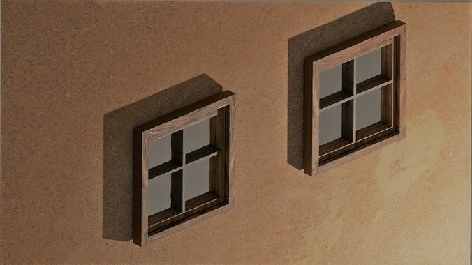3D model Simple 3d low poly window model VR / AR / low-poly | CGTrader