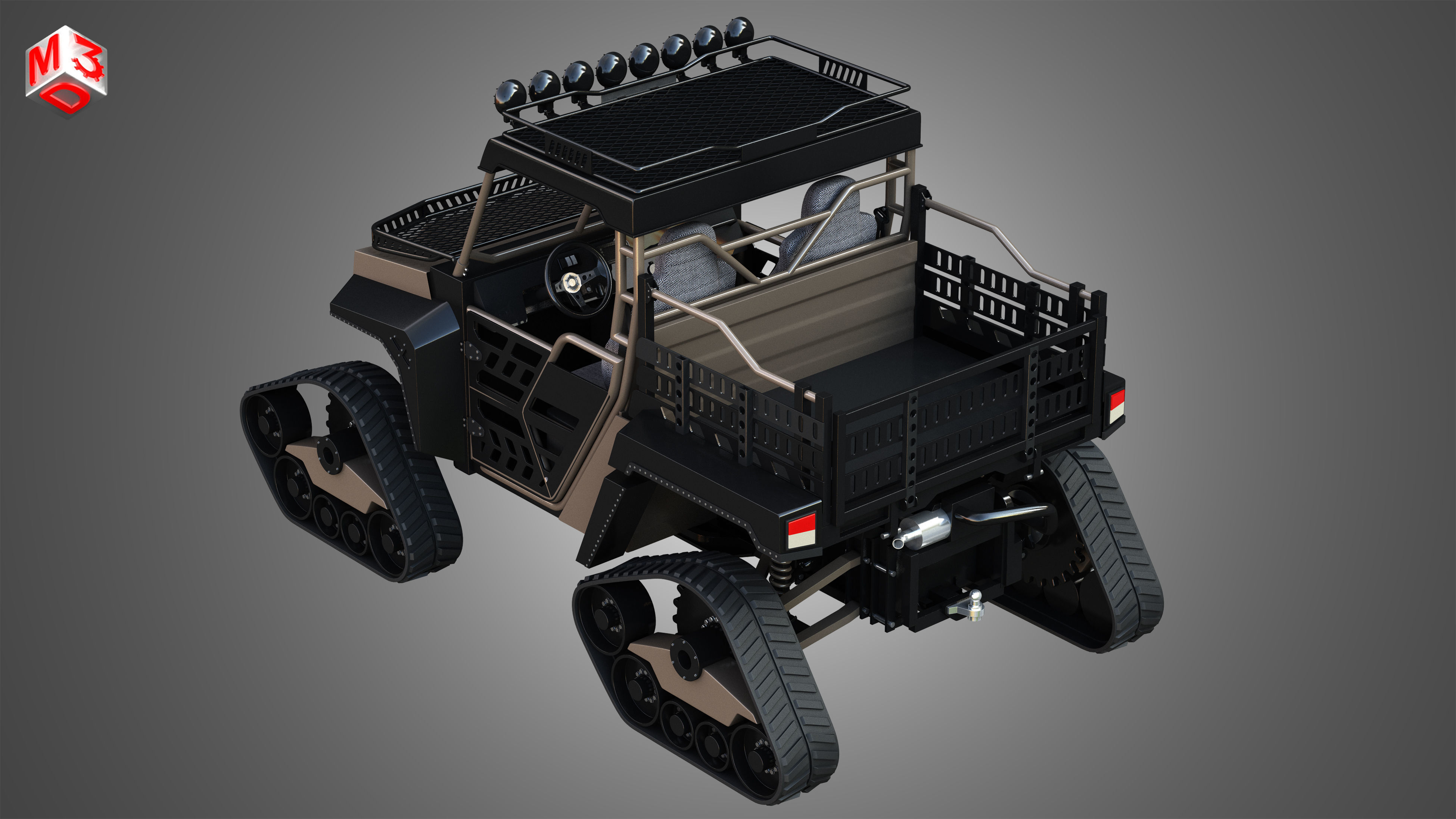 BMS - The Beast 1000 - with Tracks System 3D model | CGTrader