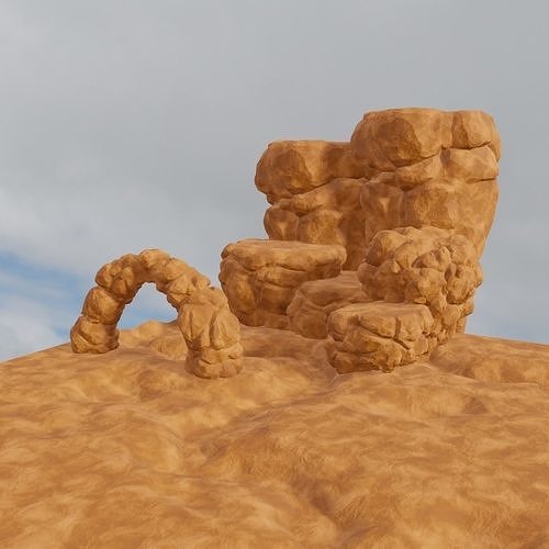 Stylized Rock 3D model | CGTrader