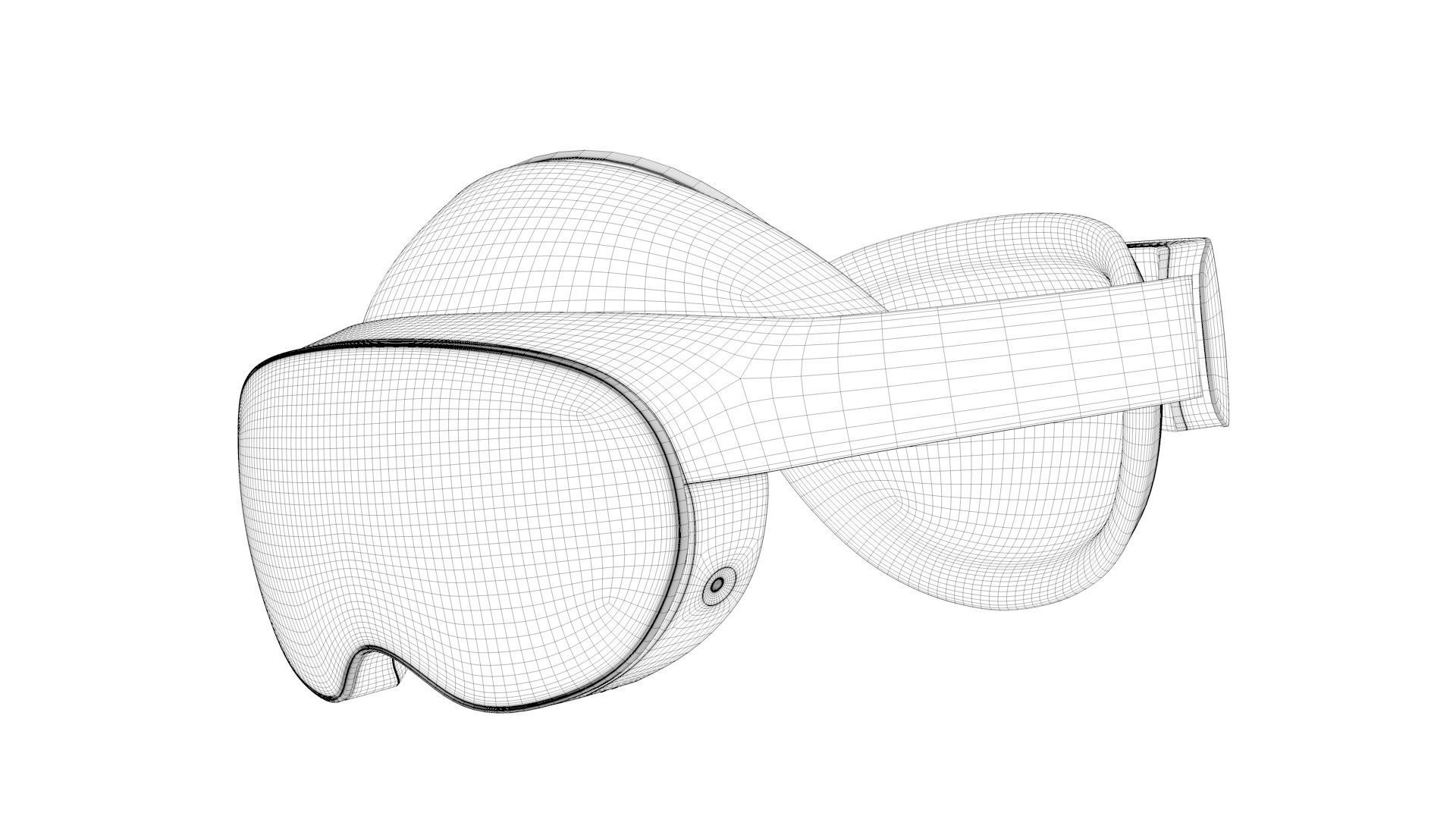 VR headset Meta Quest Pro 3D model | CGTrader