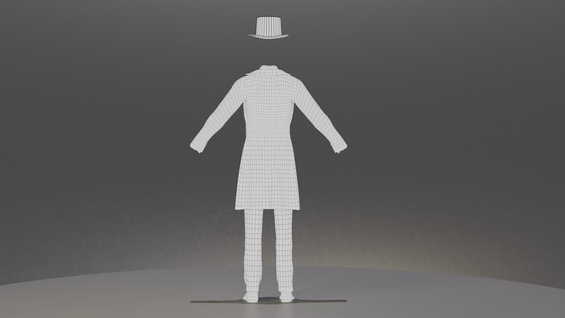 3D model Victorian Man Suite and hat VR / AR / low-poly | CGTrader