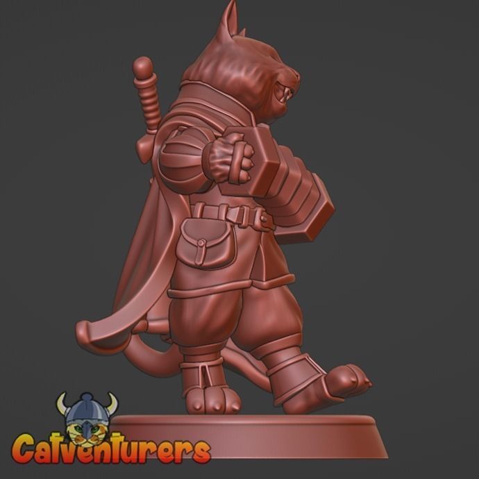 Fantasy Cats RPG Party - The Fellowship of the Meow 3D model 3D ...