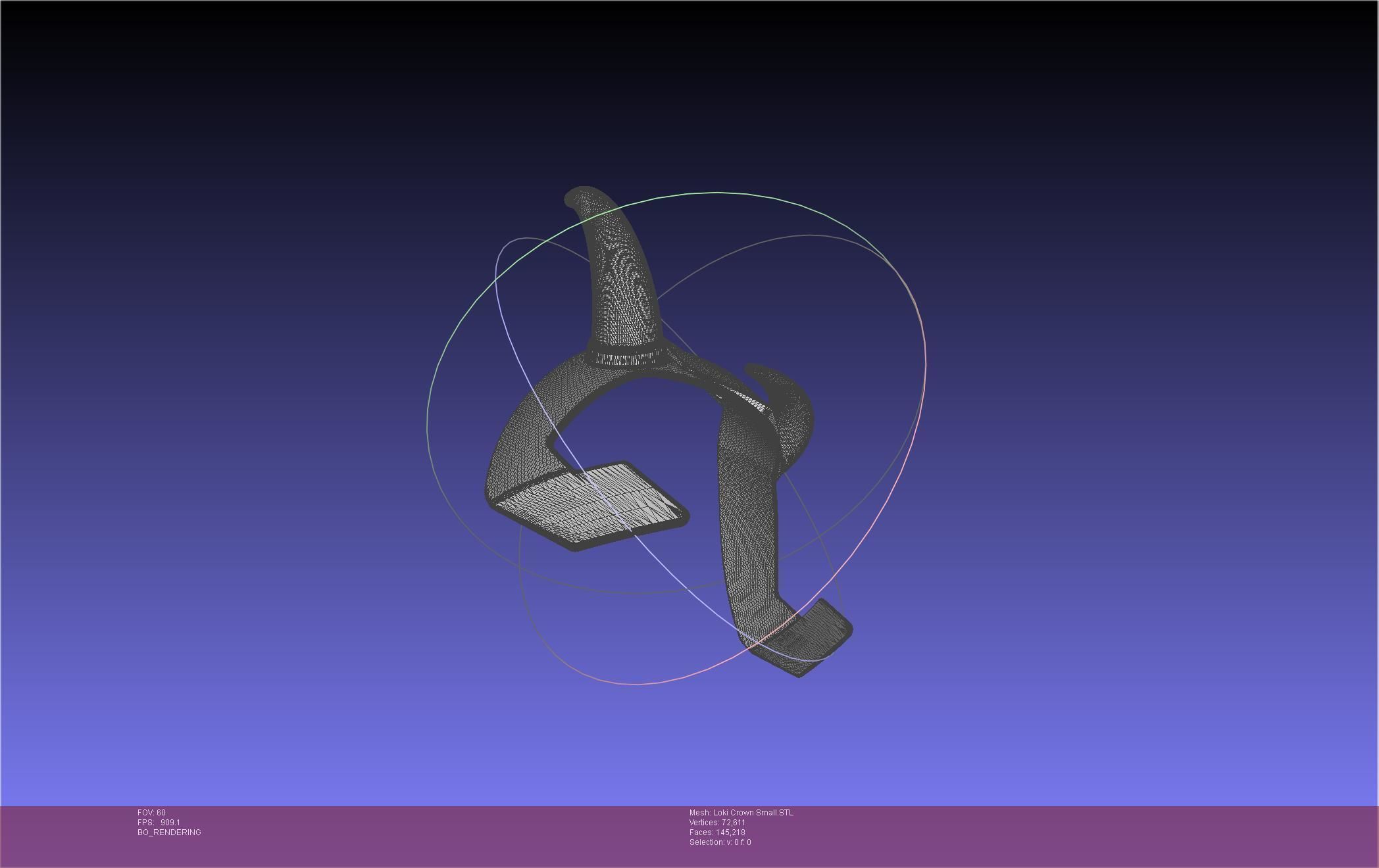 Marvel Loki Crown Small 3D model 3D printable | CGTrader