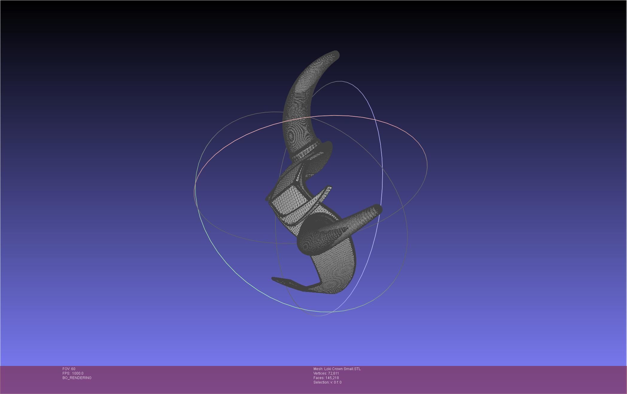 Marvel Loki Crown Small 3D model 3D printable | CGTrader