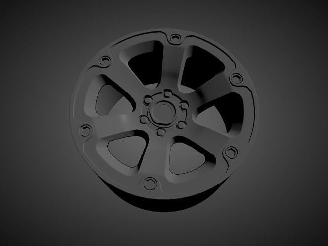 FUEL BEAST scalable and printable rims 3D model 3D printable | CGTrader