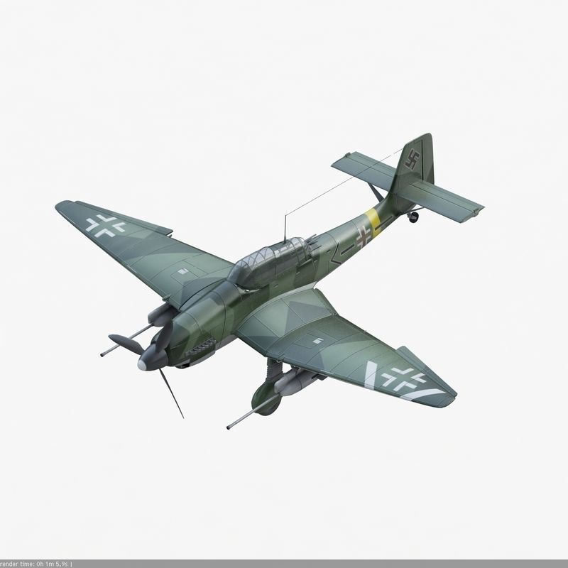 Junkers Ju 87 Stuka 3D model | CGTrader