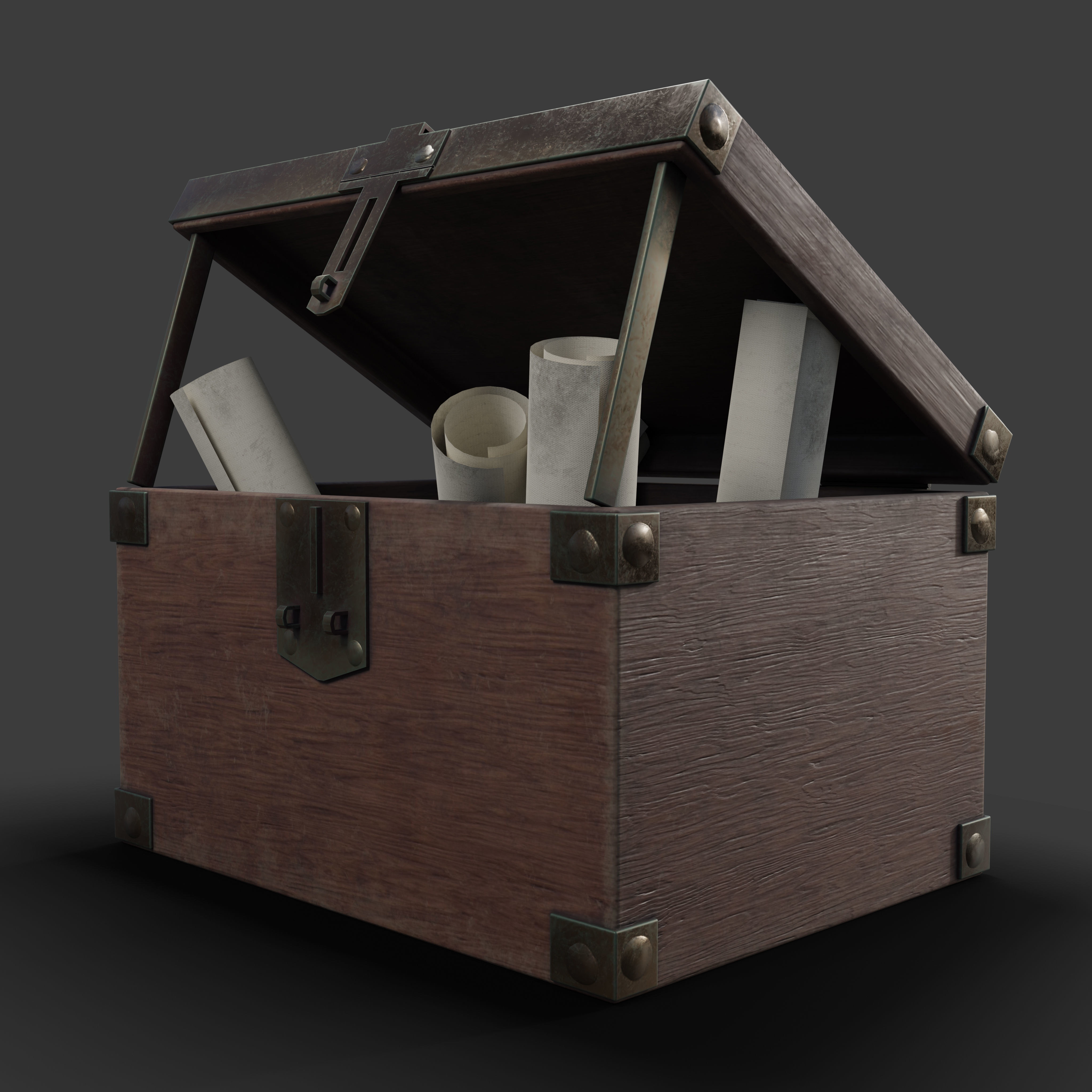 3D model Roman Chest VR / AR / low-poly | CGTrader