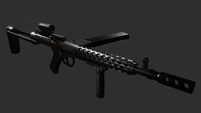 Sterling SMG Modified 3D model | CGTrader