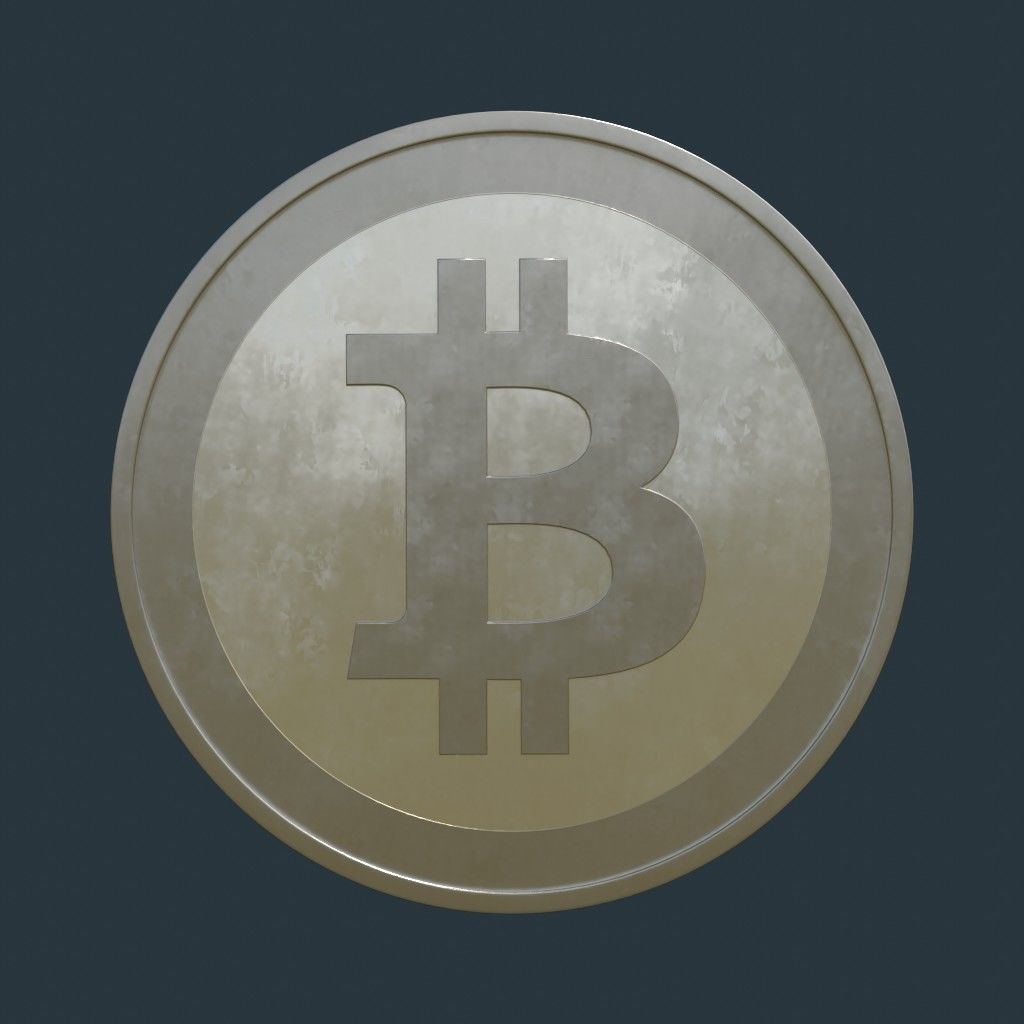 Bitcoin BTC - Cryptocurrency Coin free 3D model | CGTrader