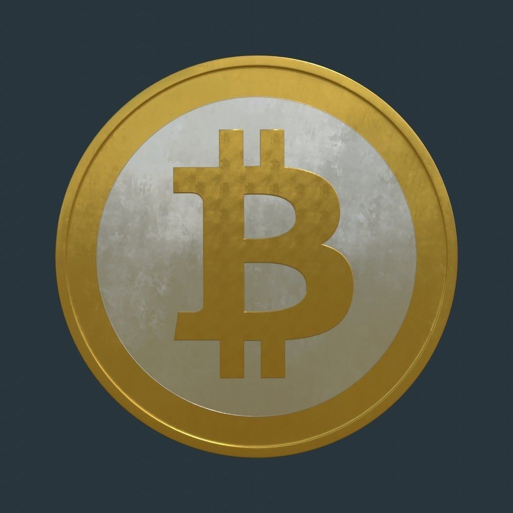 Bitcoin BTC - Cryptocurrency Coin free 3D model | CGTrader