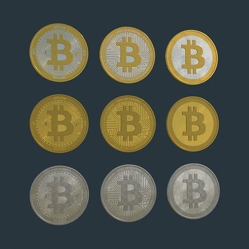 Bitcoin BTC - Cryptocurrency Coin free 3D model | CGTrader