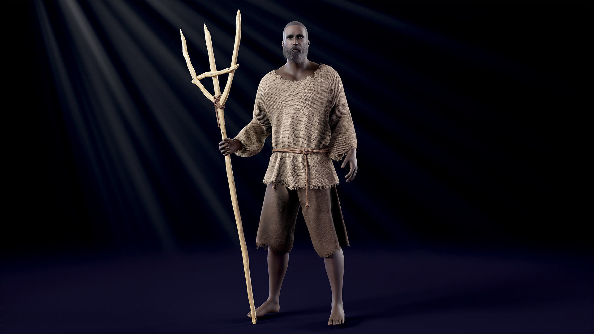 3D model Peasant man VR / AR / low-poly | CGTrader