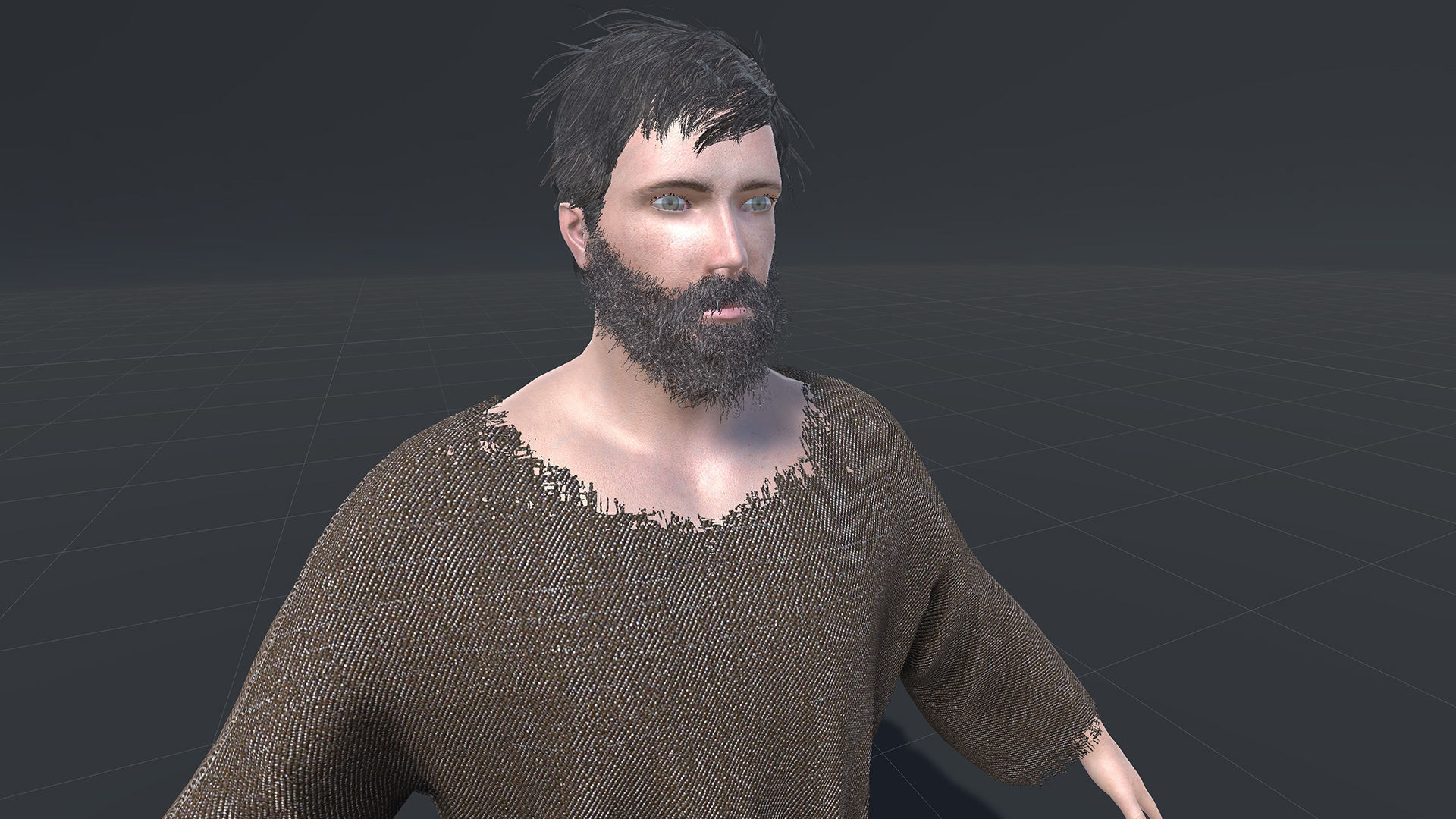 3D model Peasant man VR / AR / low-poly | CGTrader